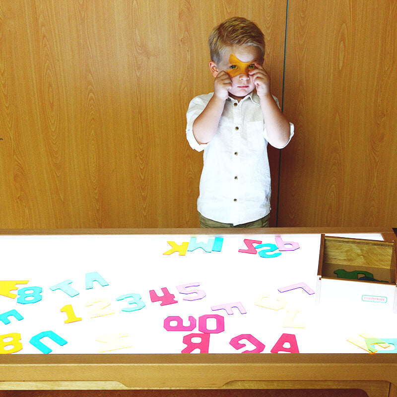 38 pieces translucent numbers and alphabets set