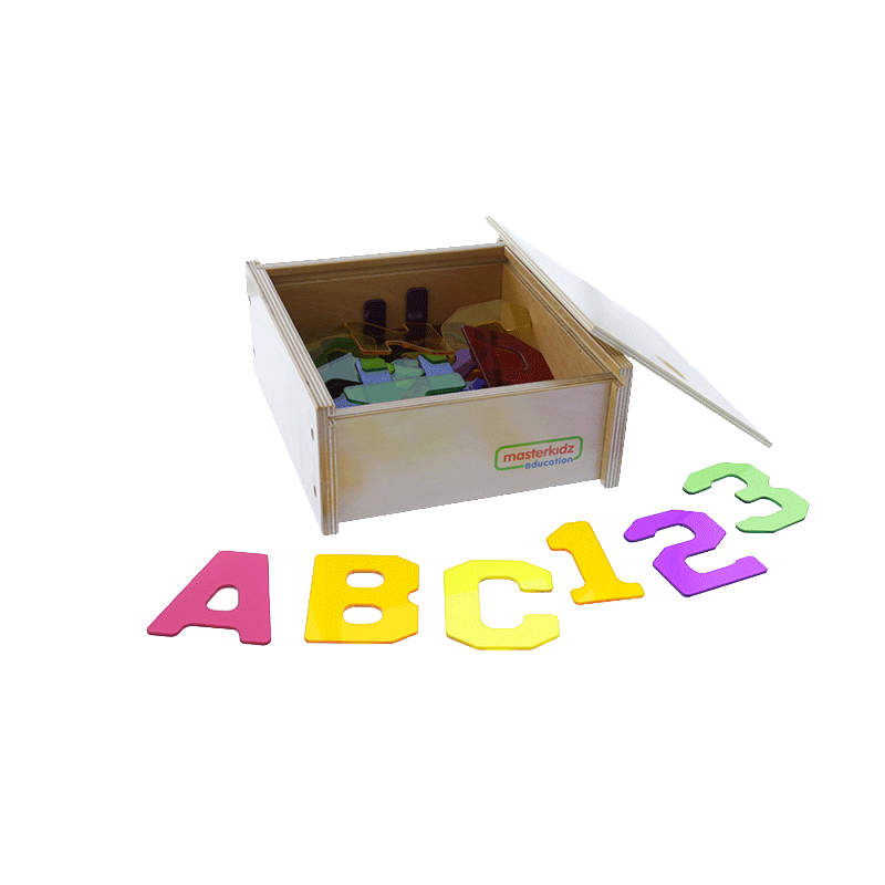 38 pieces translucent numbers and alphabets set